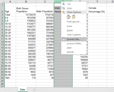 How to Build a Population Pyramid in Excel - Population Education