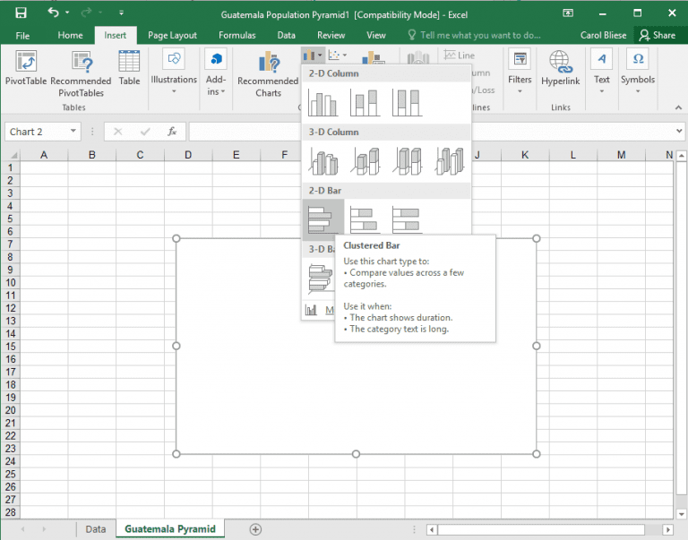 How to Build a Population Pyramid in Excel: Step-by-Step Guide ...