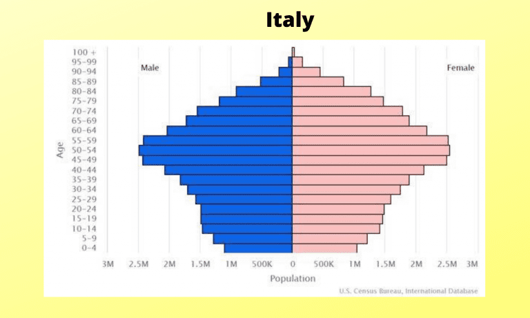What Is a Negative, or Top-Heavy, Population Pyramid? - Population ...
