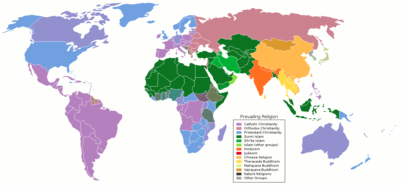 World Population by Religion: A Global Tapestry of Faith - Population ...